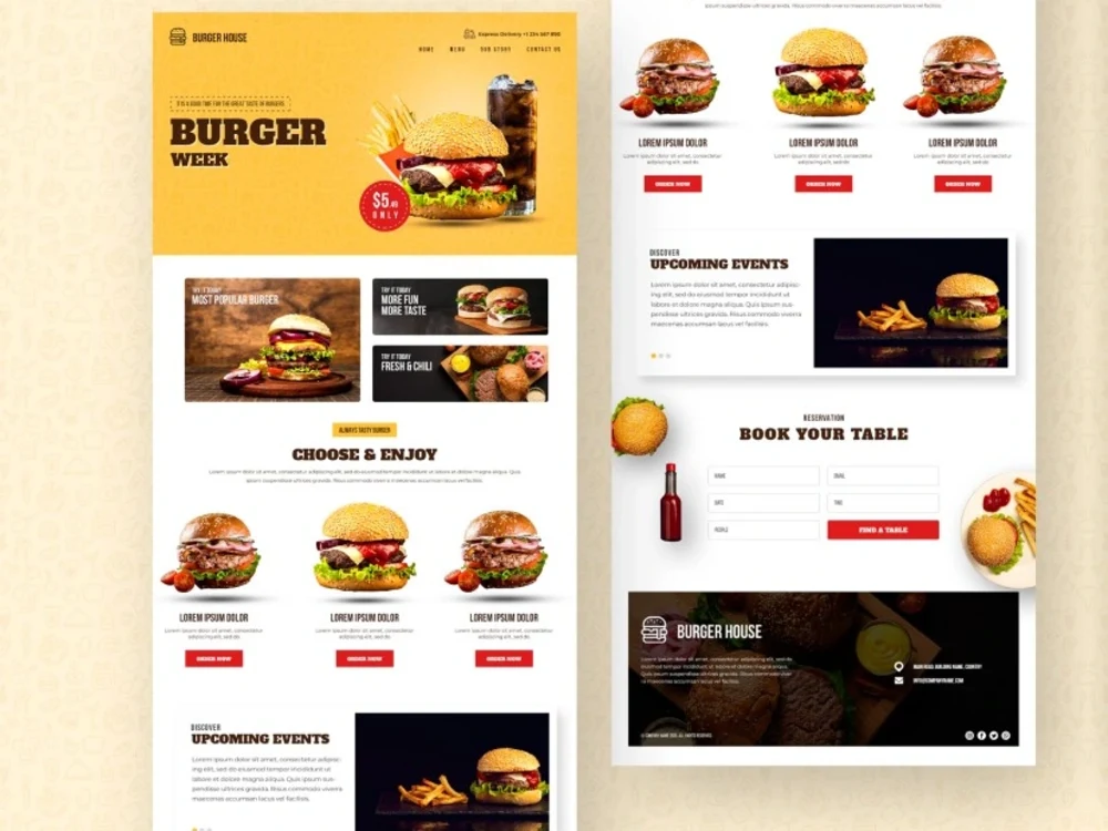 A modern landing page design (HTML+CSS) | Upwork