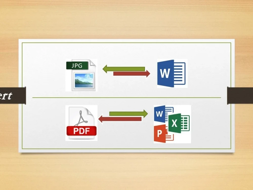 PDF and image to word or other formats and vice versa | Upwork
