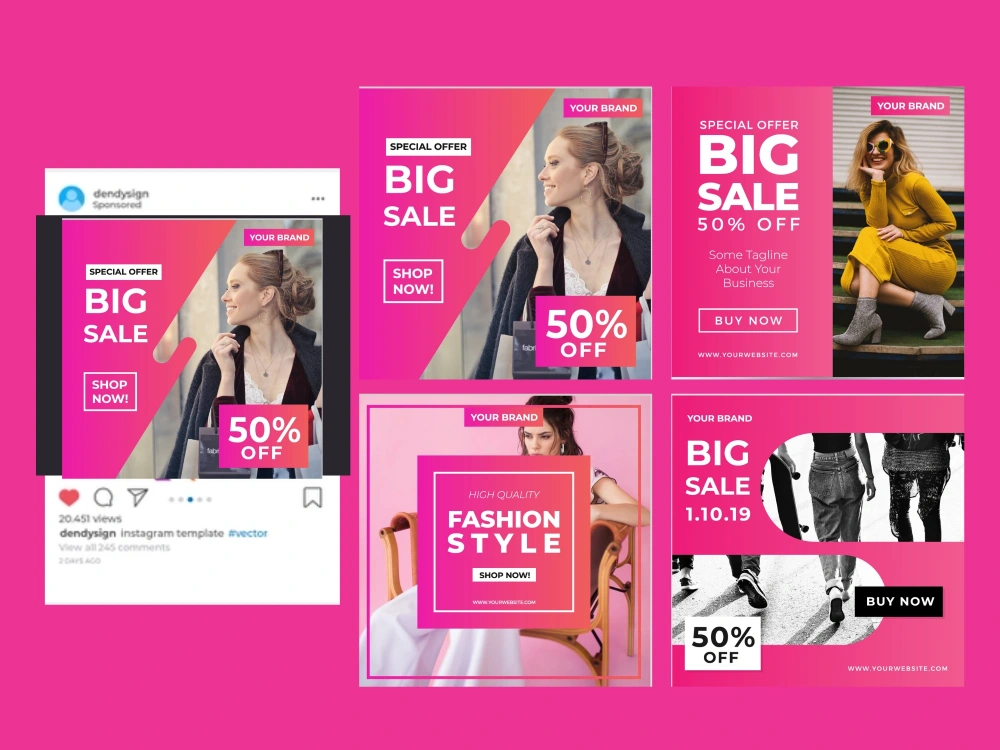 Attractive Instagram and Facebook posts, ads and banners | Upwork