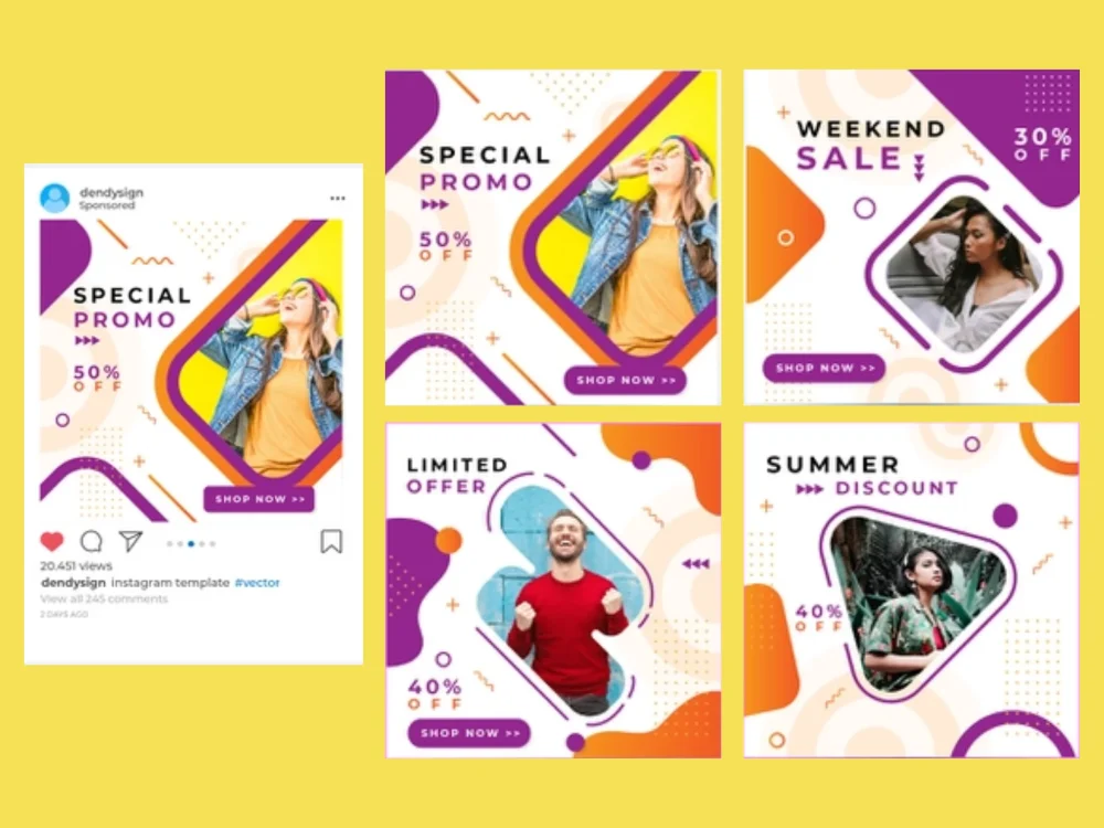 Attractive Instagram and Facebook posts, ads and banners | Upwork