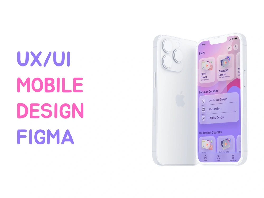 UX UI mobile app mockup in Figma | Upwork