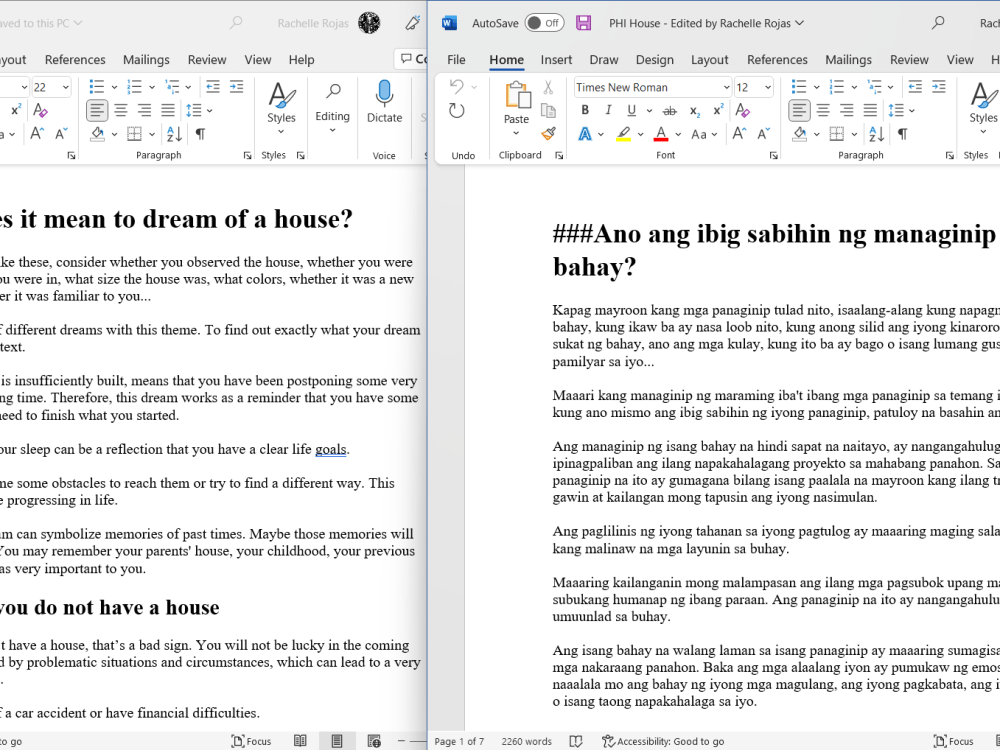 A Quality English to Filipino (Tagalog) Proofreading & Editing | Upwork