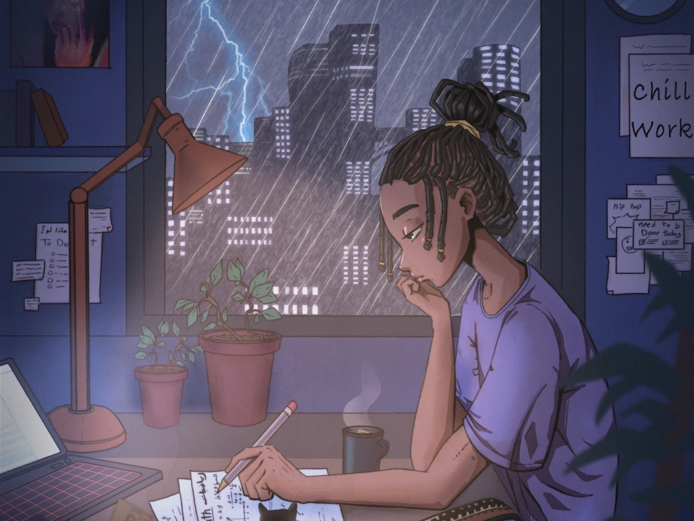 Lo Fi style illustration in anime style for your music albums | Upwork