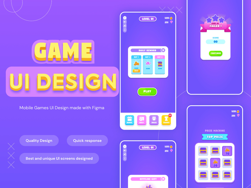 Game UI/UX Design for mobile/desktop games | Upwork