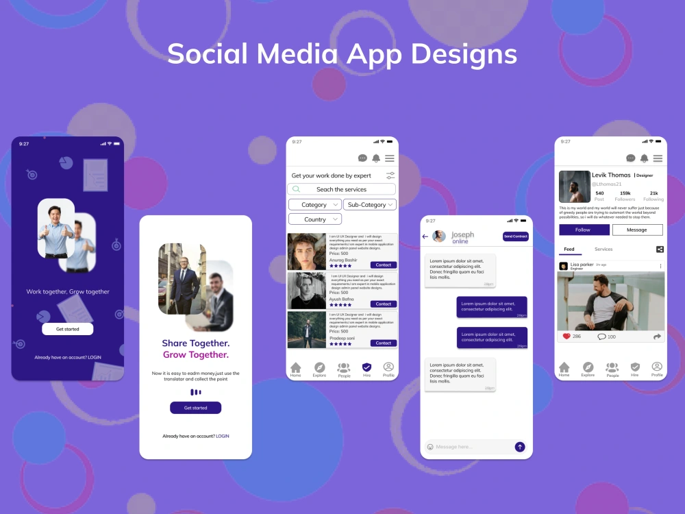 Experienced UI/UX designer, Design IOS & Android apps | Mobile App design | Upwork