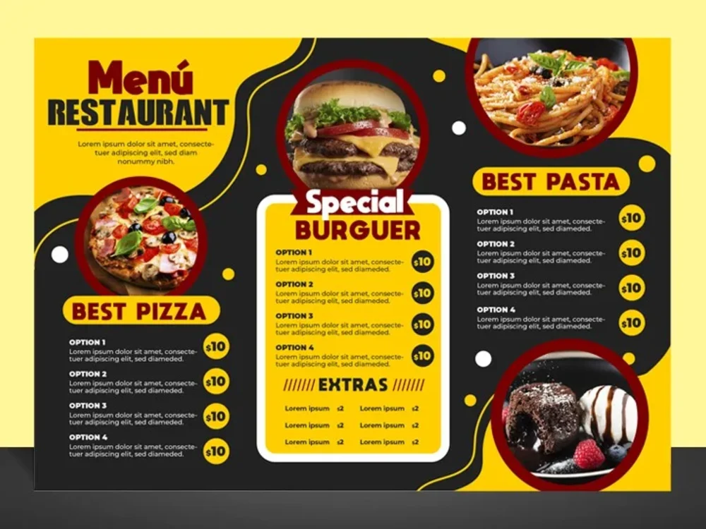 A professional food menu card design for your restaurant, cafe & bar ...