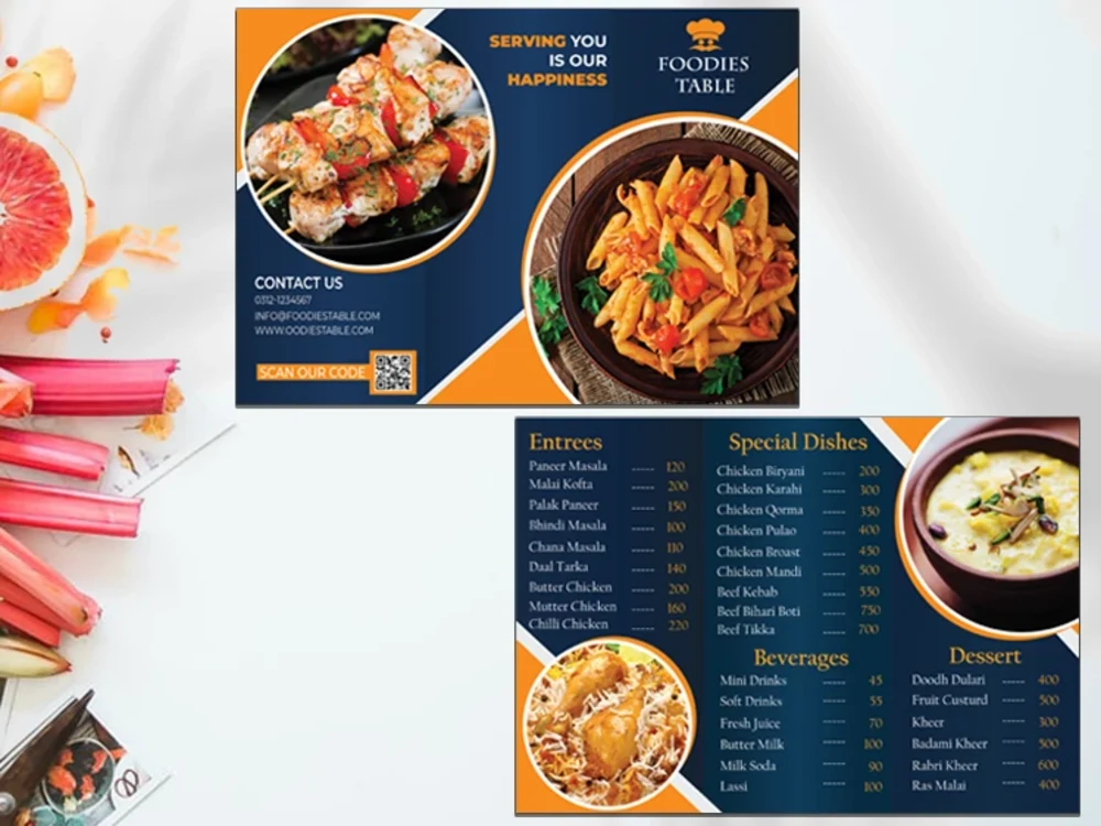 A professional food menu card design for your restaurant, cafe & bar ...