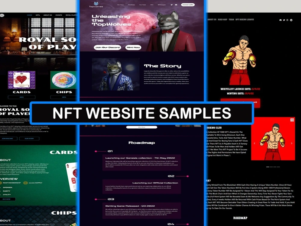 Unique NFT Landing page, NFT website for your NFT Collection | Upwork