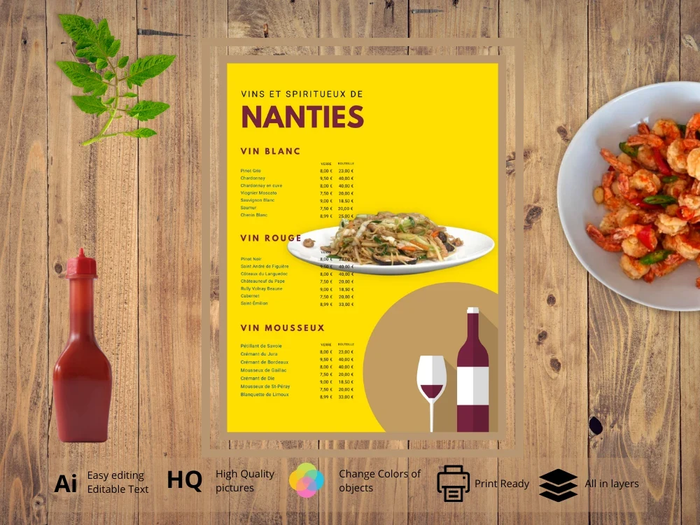 Modern and digital restaurant menu design | Upwork