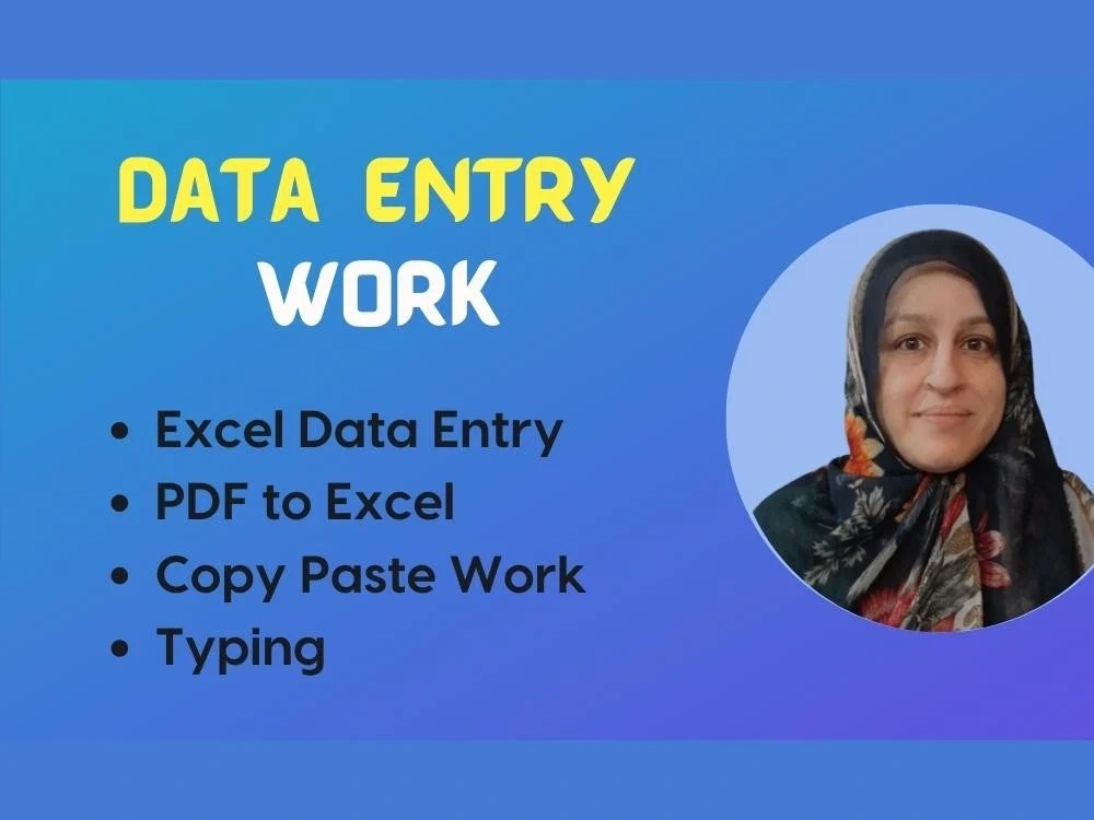 Any type of data entry work within 24 hours | Upwork