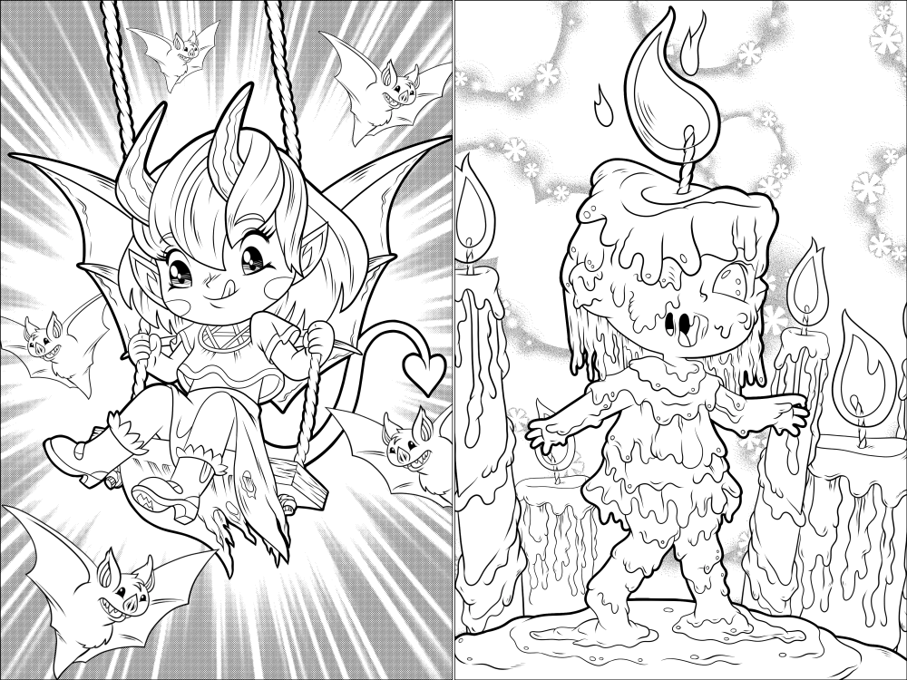 An Amazing Creepy Kawaii Coloring Book | Upwork