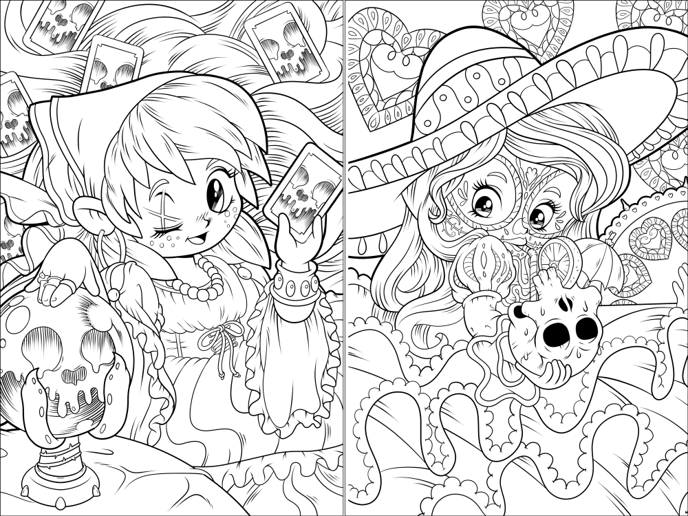 An Amazing Creepy Kawaii Coloring Book | Upwork