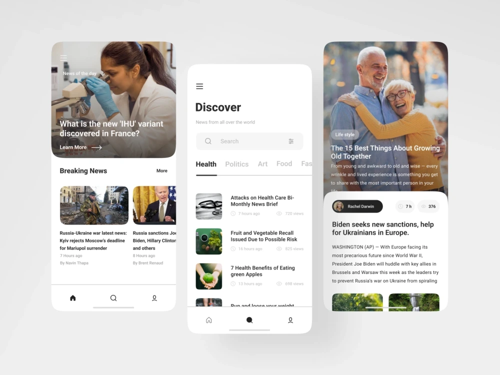 Mobile app UI UX designed in Figma / XD | Upwork