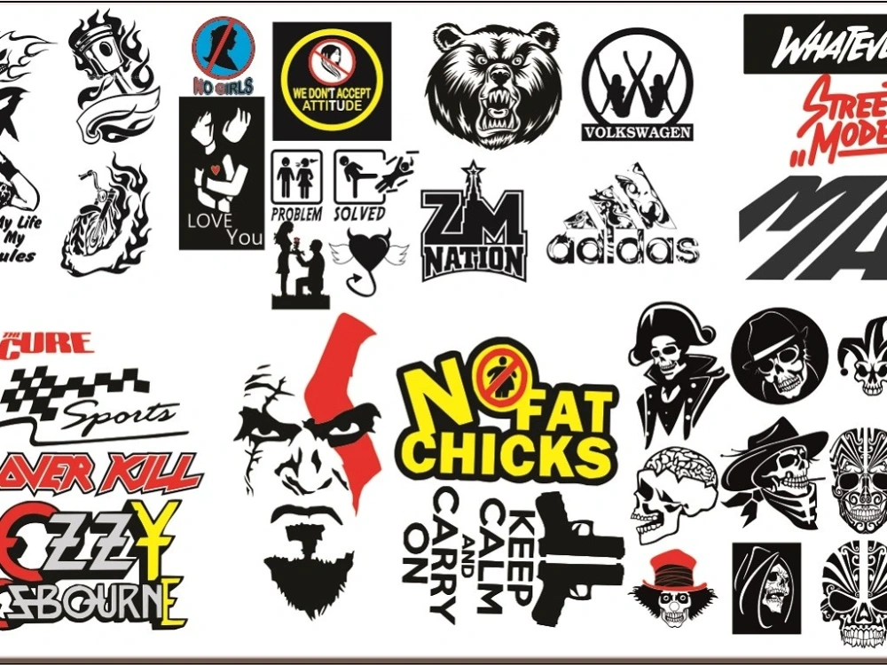 Vinyl Decal Design For Plotter Cutting, Laser Engraving STICKERS | Upwork