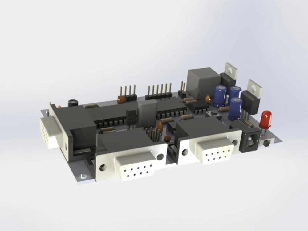 Pcb design with gerber bom and 3d model | Upwork
