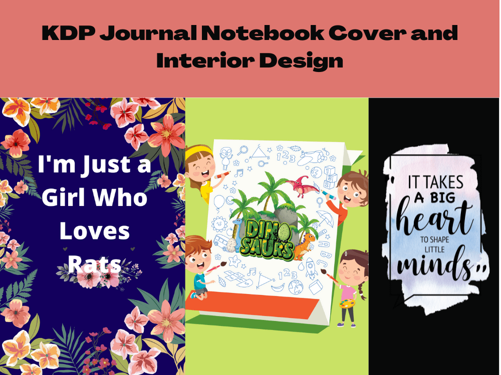 Journal, notebook cover, planner cover, and interior pages for amazon ...