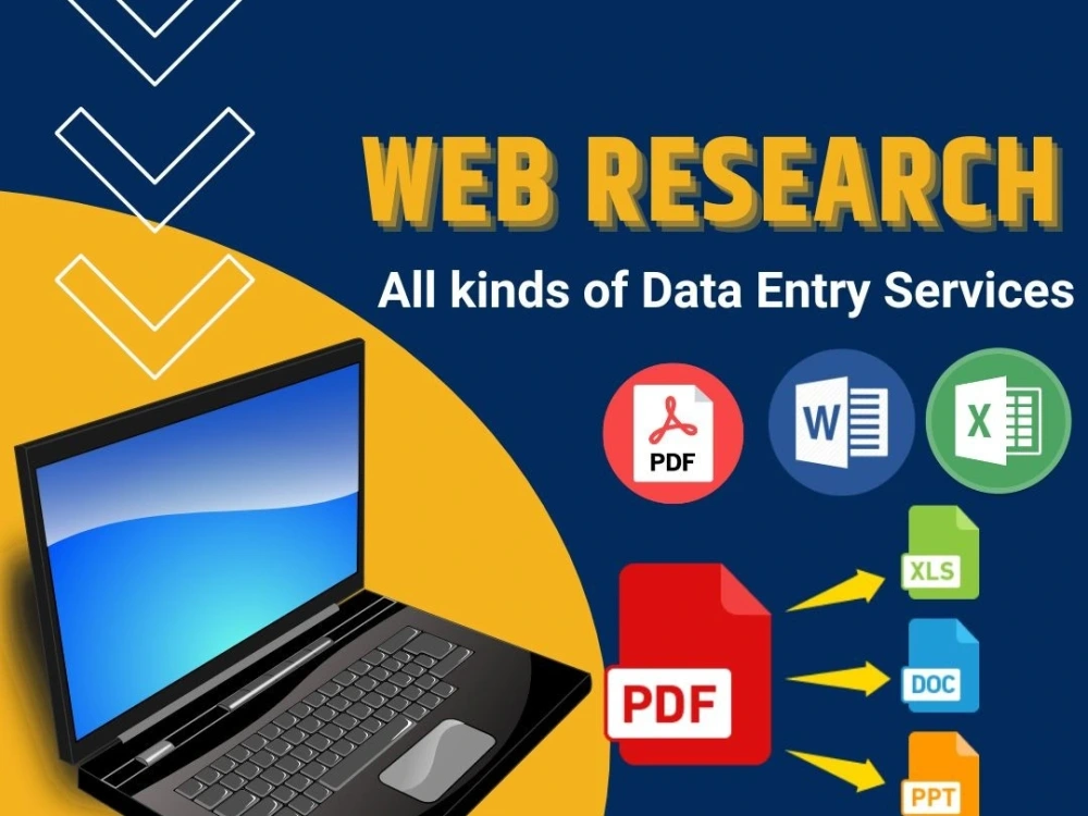 Accurate Data Entry, Web Research, Convert PDF to Word & Excel | Upwork