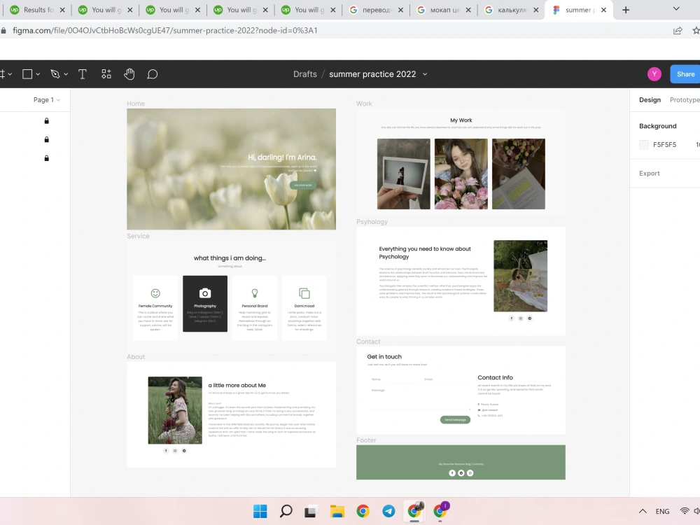 Stylized Website Landing Page UI design in Figma | Website development ...