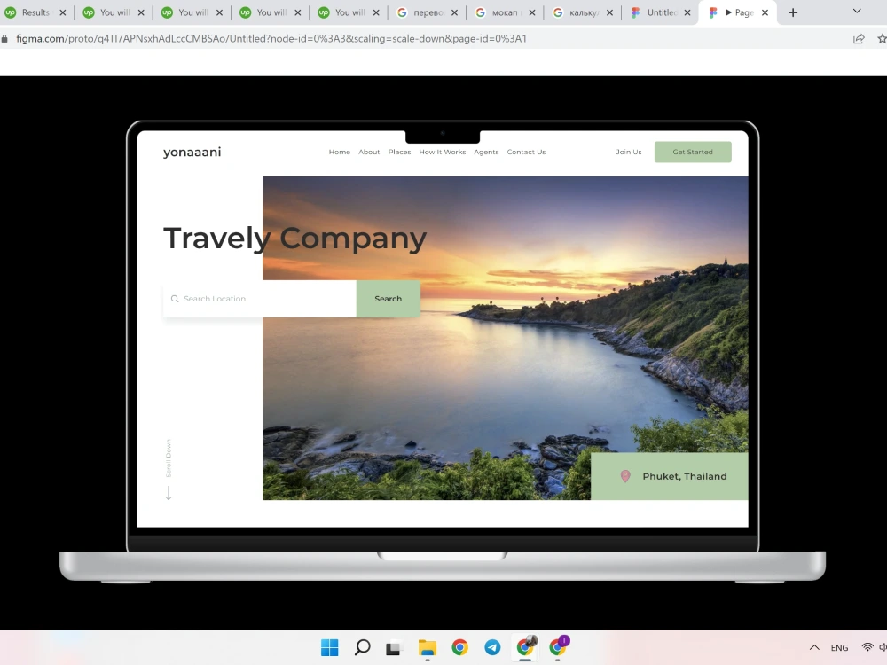 Stylized Website Landing Page UI design in Figma | Website development ...