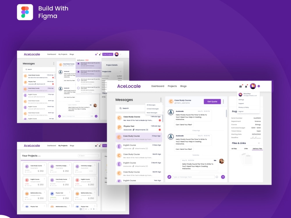 Website Landing Page UI UX design in Figma | Website Mockup ...