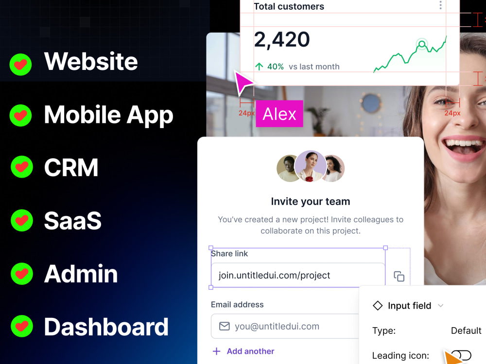 UI UX Design For Mobile App, Website, CRM and Dashboard in Figma | Upwork