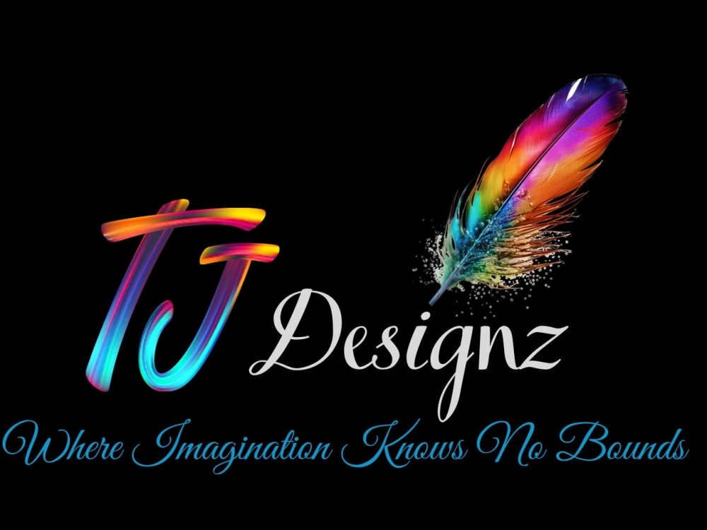 Vibrant Creativity Unleashed: TJDesignz Logo & Tagline Design | Upwork