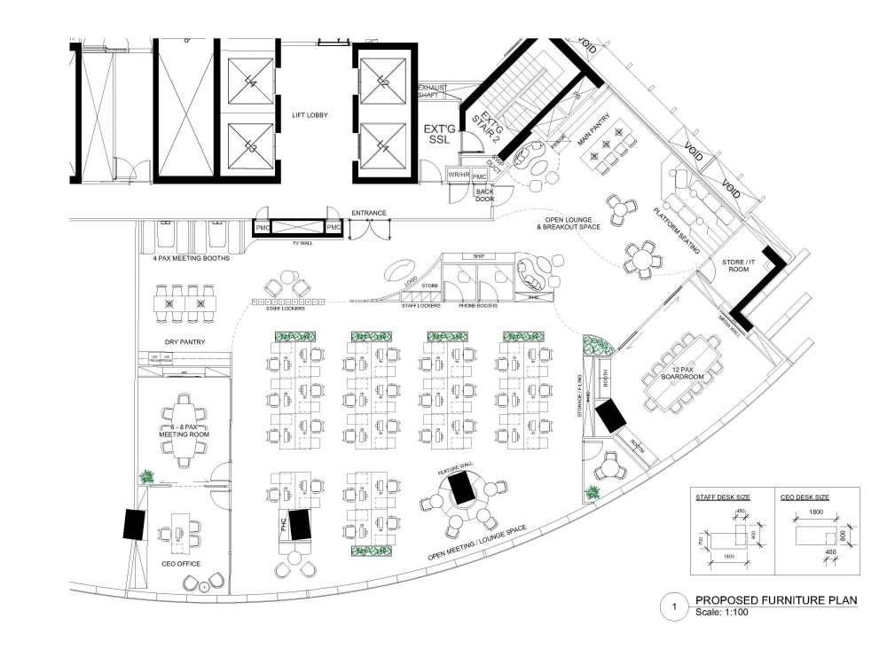 A well-planned, highly functional layout for your office space. | Upwork