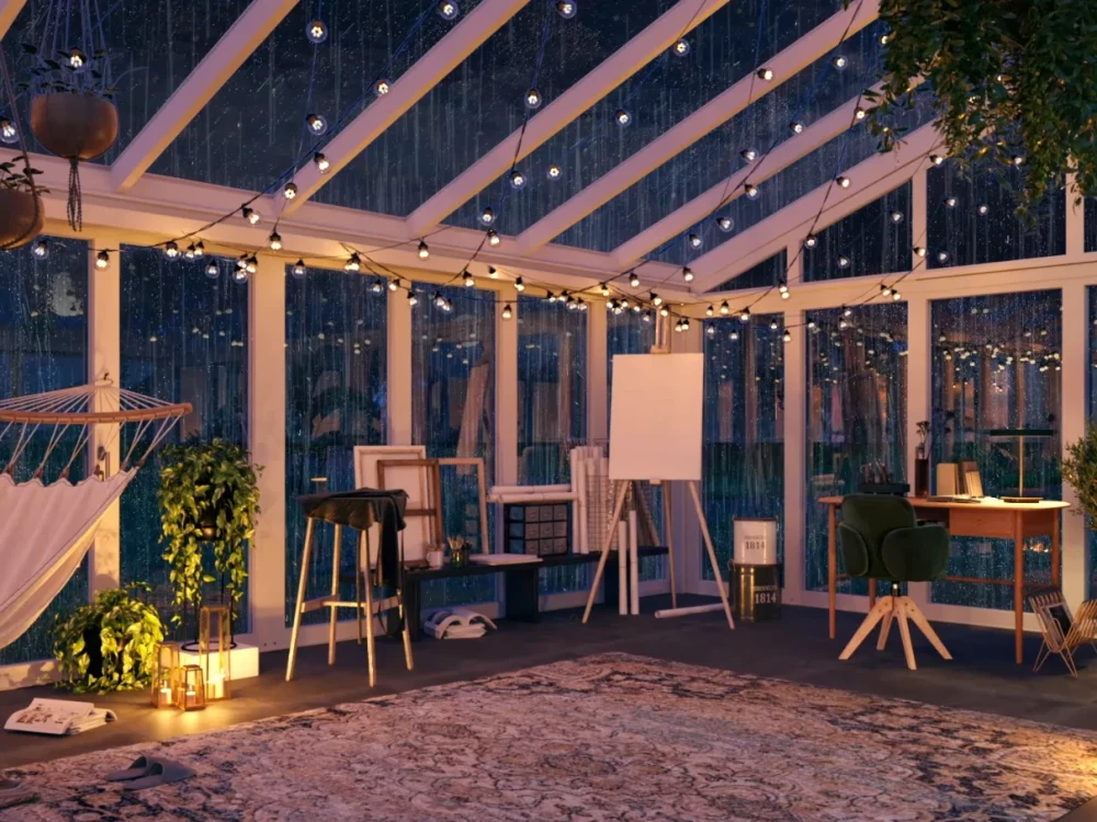 Render 3d motion animated room background for your youtube or stream ...