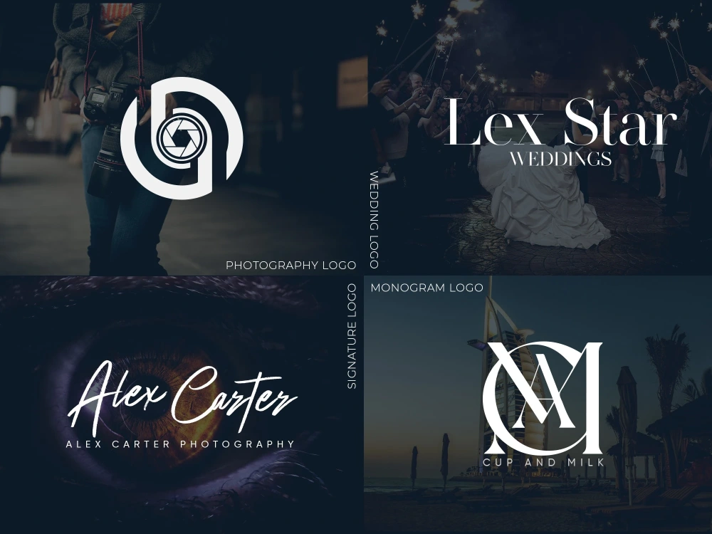 A Photography, Wedding, Signature and Monogram Logo Design | Upwork