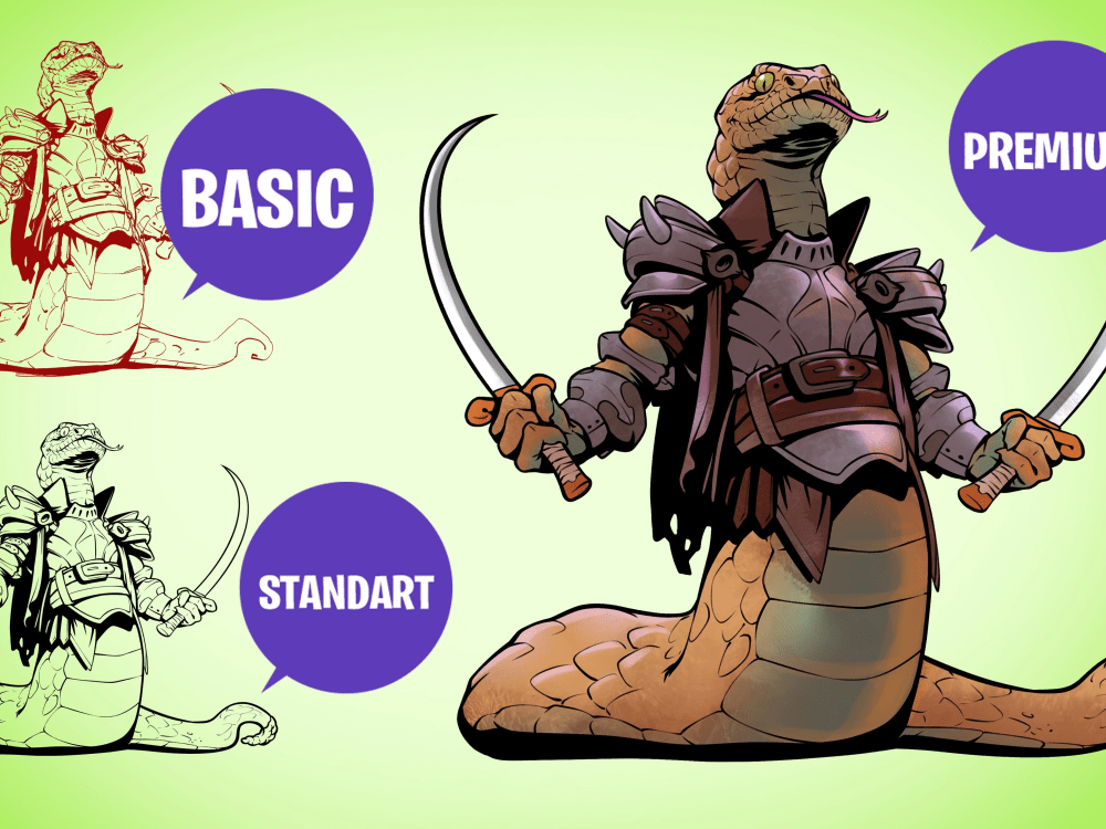 A cool DnD character and items | Upwork