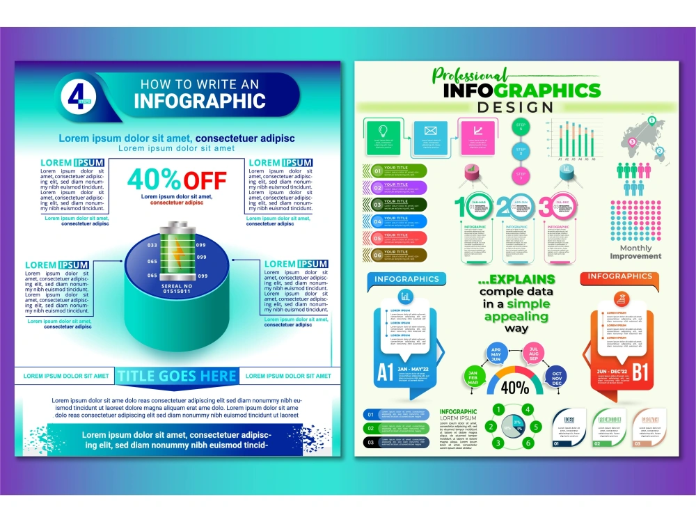 Modern creative infographic design within 6 hours | Upwork