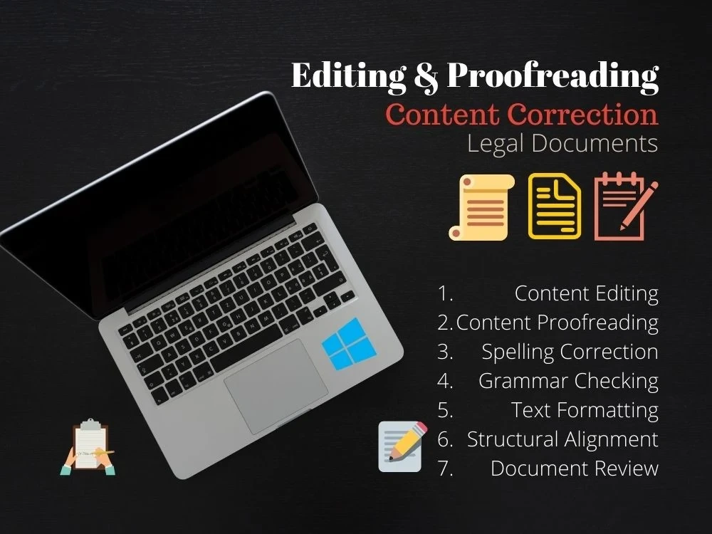 Editing, alignment, formatting, syntax, and proofreading all legal ...