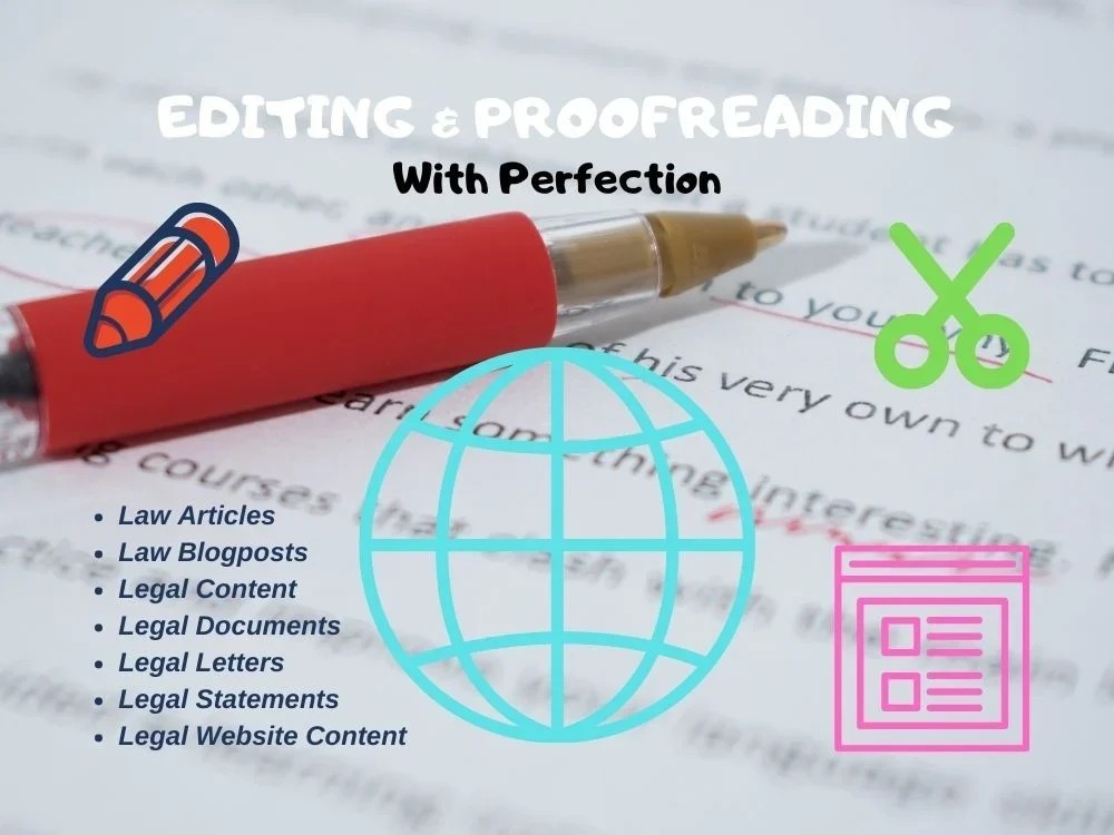 Editing, alignment, formatting, syntax, and proofreading all legal ...
