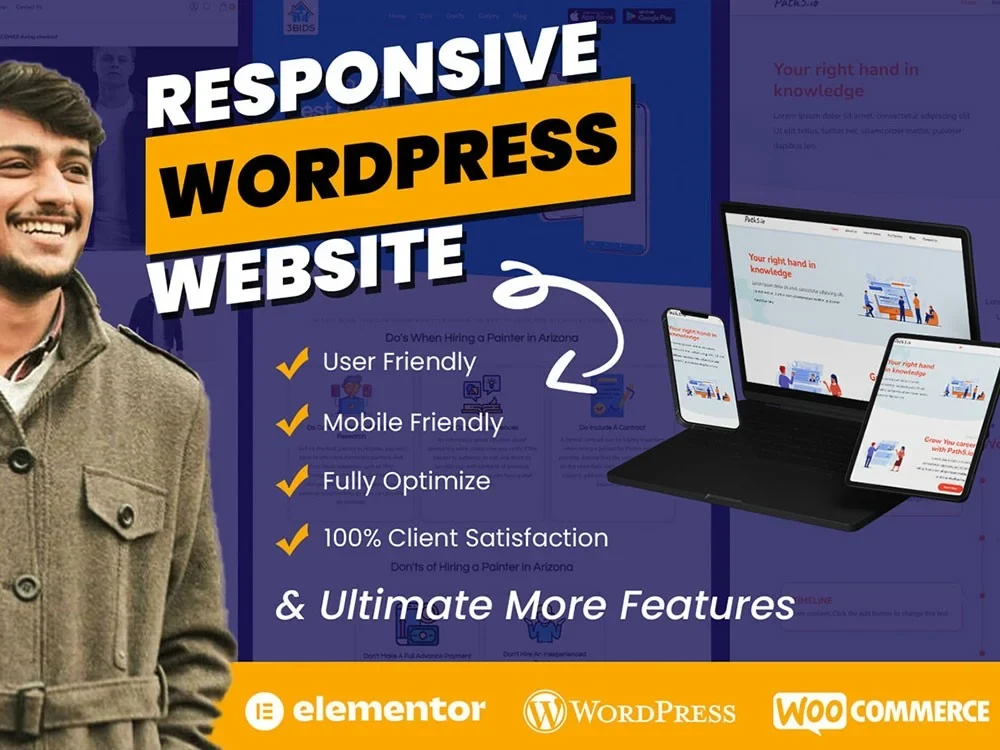 A responsive wordpress website or wordpress website design | Upwork