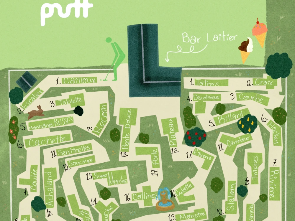 Cute and quirky map for events, city, resort, school and more | Upwork