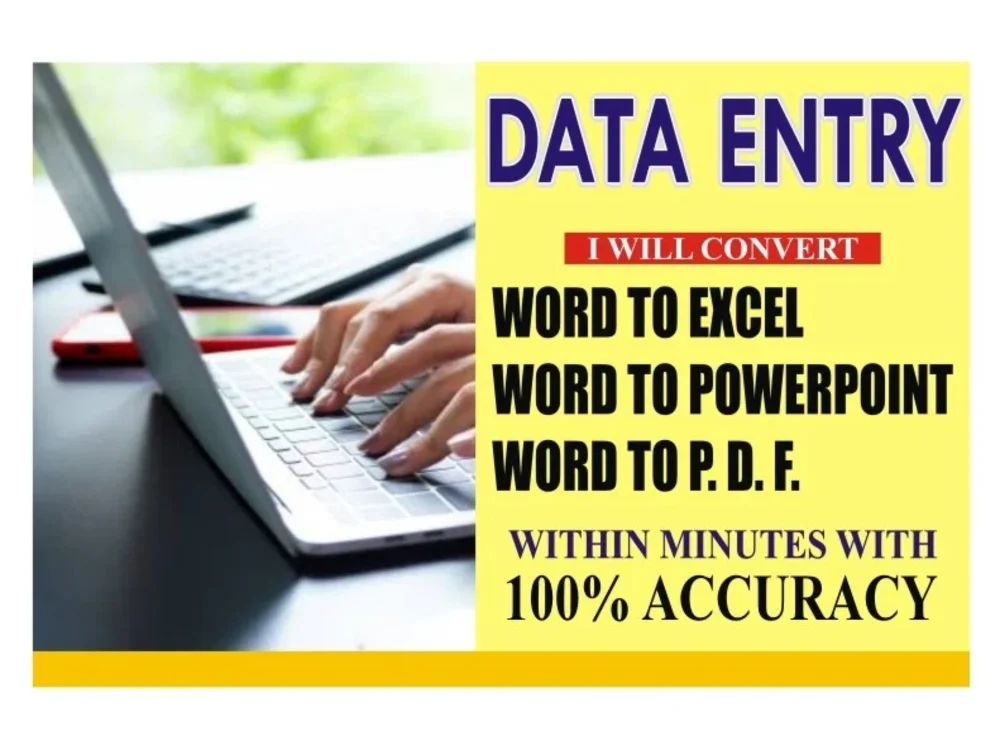 Accurate data entry within an hour | Upwork
