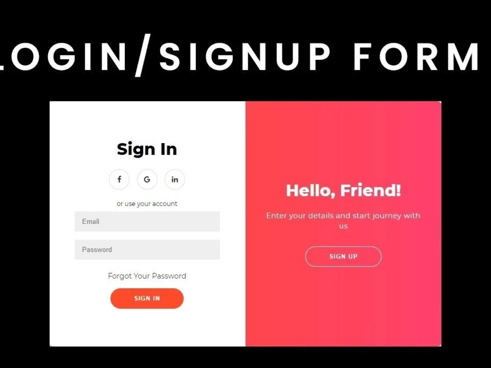 Signup and login page | Upwork