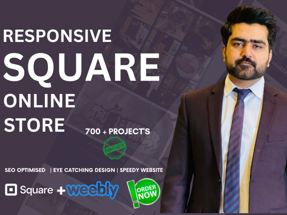 A business responsive square website design or store | Upwork