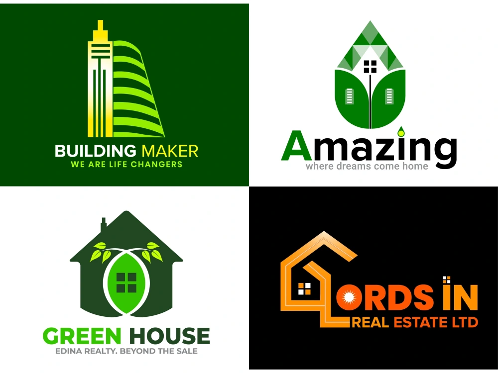 Professional real estate logo design for your business | Upwork