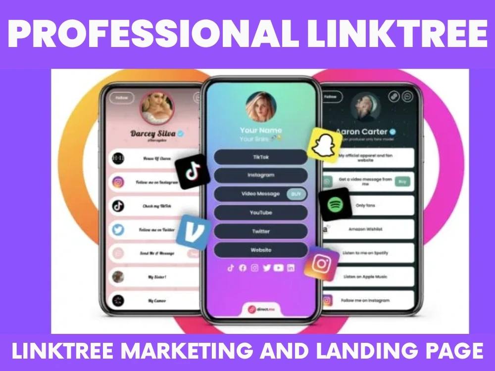 A professional Linktree Biolink landing page marketing for your business | Upwork