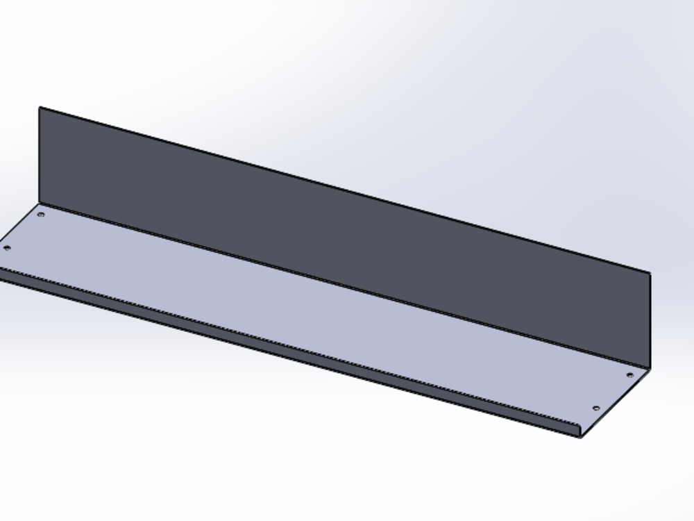 Sheet metal design with 3D model, technical drawing, ready to cut Dxf ...