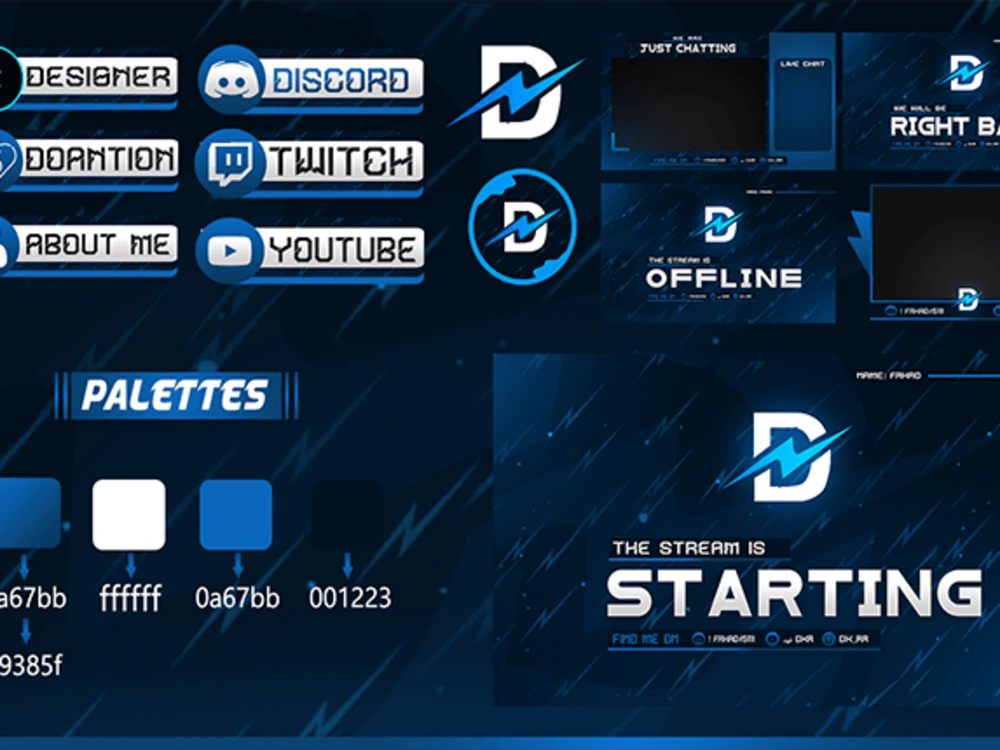 Custom Professional Animated stream packs and overlays | Upwork
