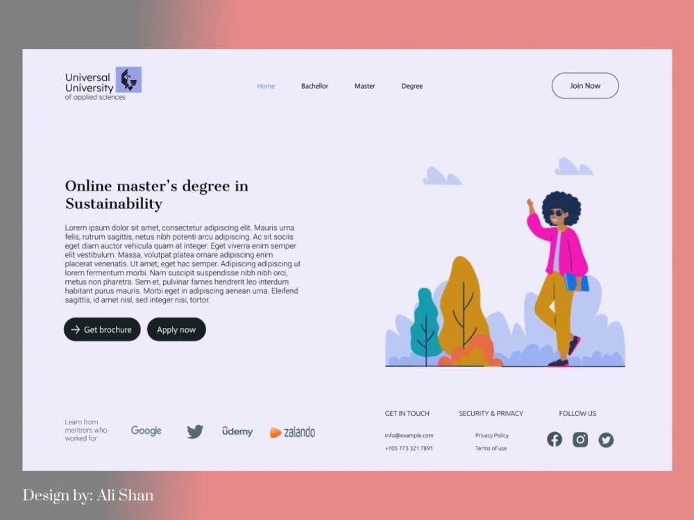 An amazing and modern website design (UI/UX) | Upwork
