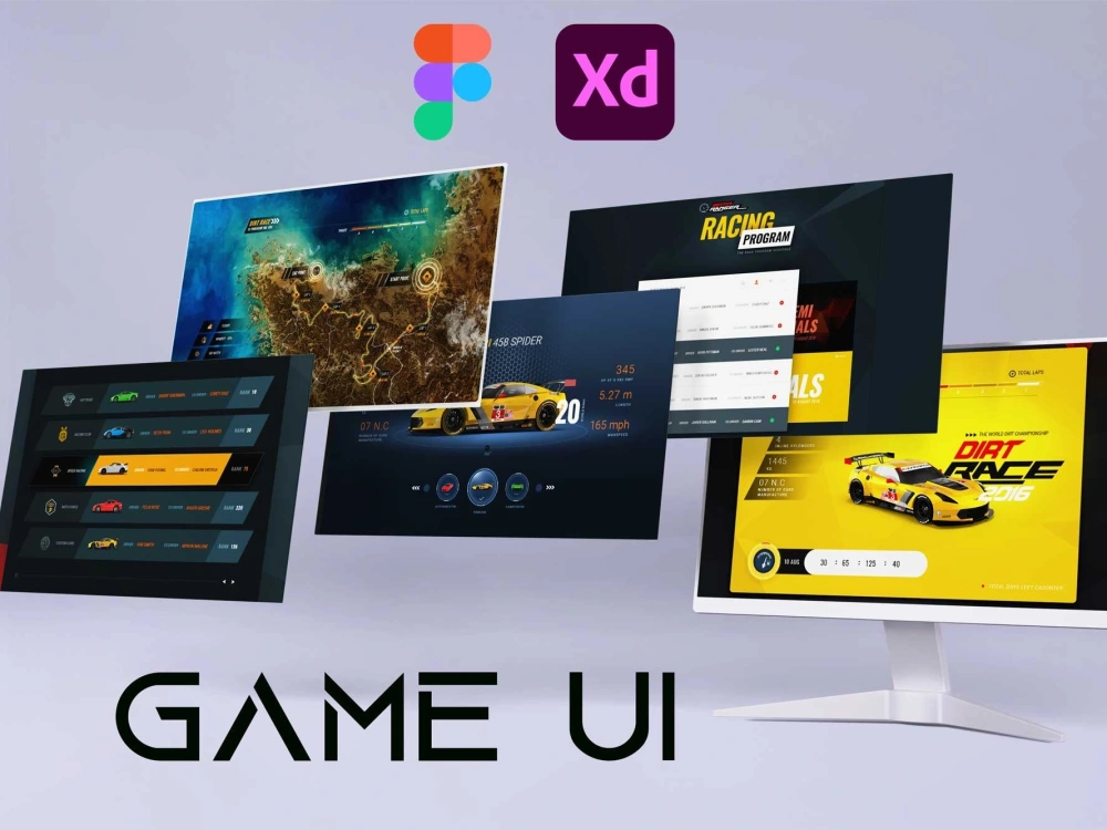 A Highly Interactive and Unique Car Race Game UI design | Upwork