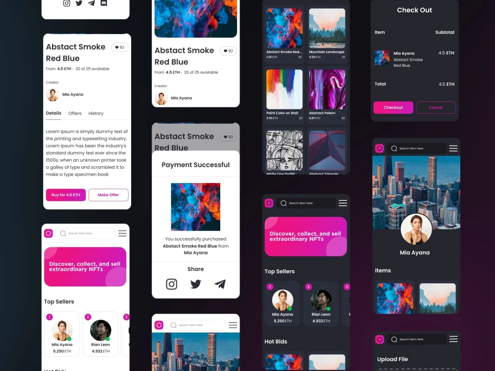Minimal and Premium Mobile App UI/UX Design with Xd or Figma | Upwork