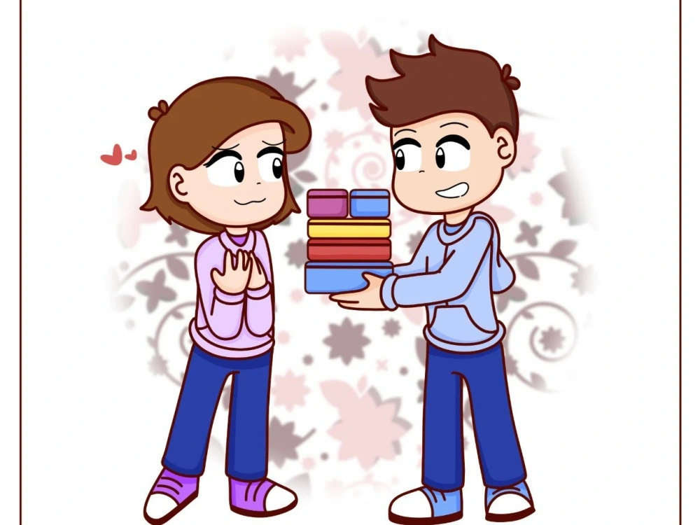 A cartoon illustration (simple shading) | Upwork