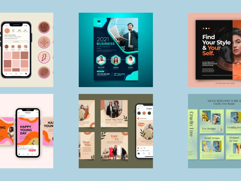 30 unique social media posts for whole month | Upwork