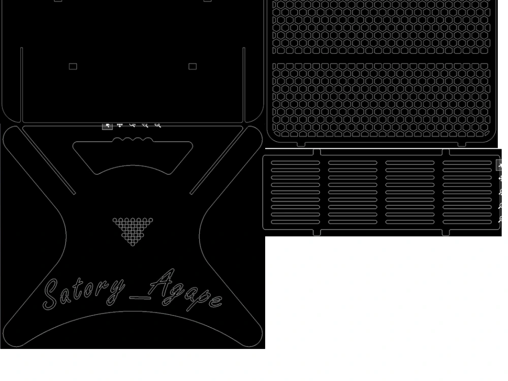 A fantastic visuals of a construction, part, sheet metal cut outs ...