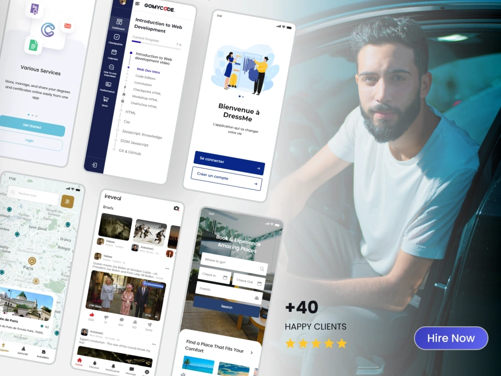 Clean and Professional mobile app UI design | Upwork