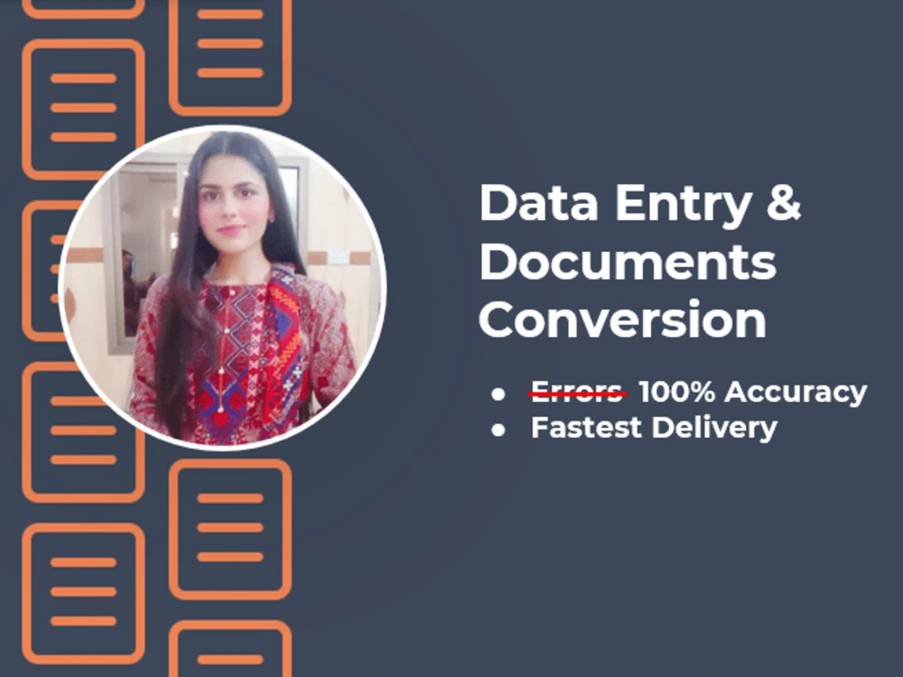 The fastest and accurate Data Entry, Documents conversion from PDF | Upwork